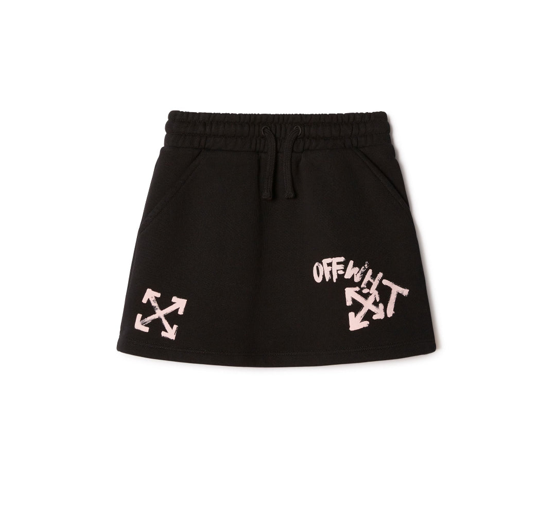 Off-White Kids Paint Script cotton miniskirt – DRIPPED COLLECTIONS